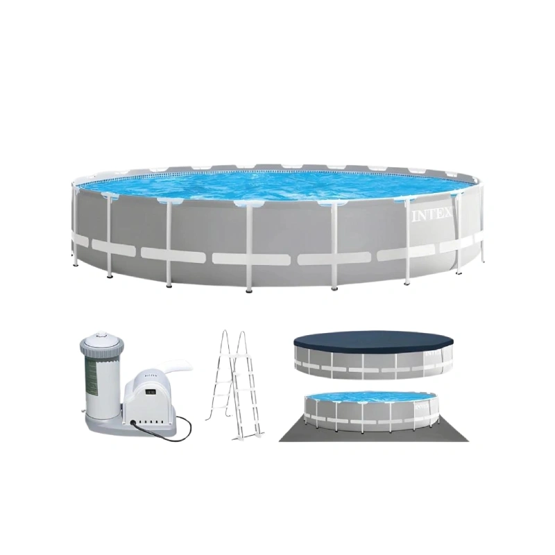 Intex Prism Frame Round Swimming Pool - 610x132cm