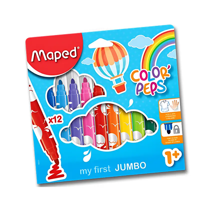 Maped Color'Peps My First Jumbo Sketch Pens - 12 Colors
