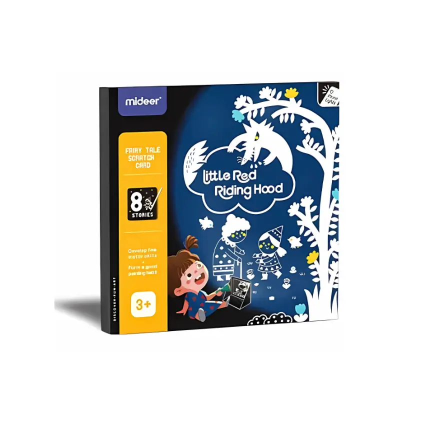 Mideer Fairy Tale Scratch Art Card - Little Red Riding Hood